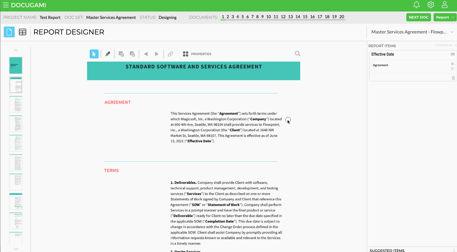 Tabular Report: Creating and Designing